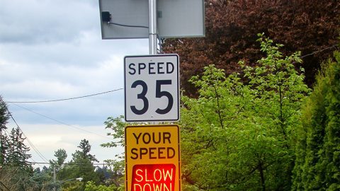 SpeedCheck radar signs for highways | Carmanah