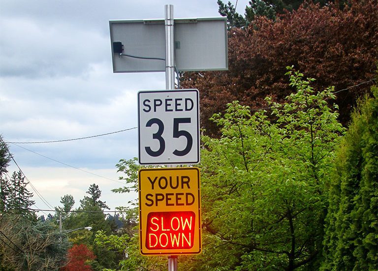 SpeedCheck radar signs for highways | Carmanah