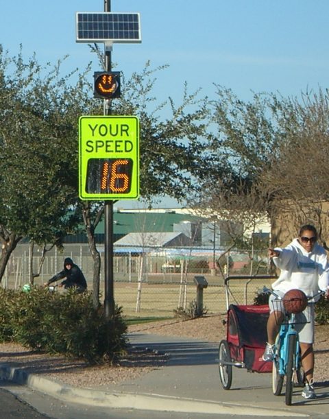 Traffic calming comparison: Radar Speed Signs vs. Speed Humps