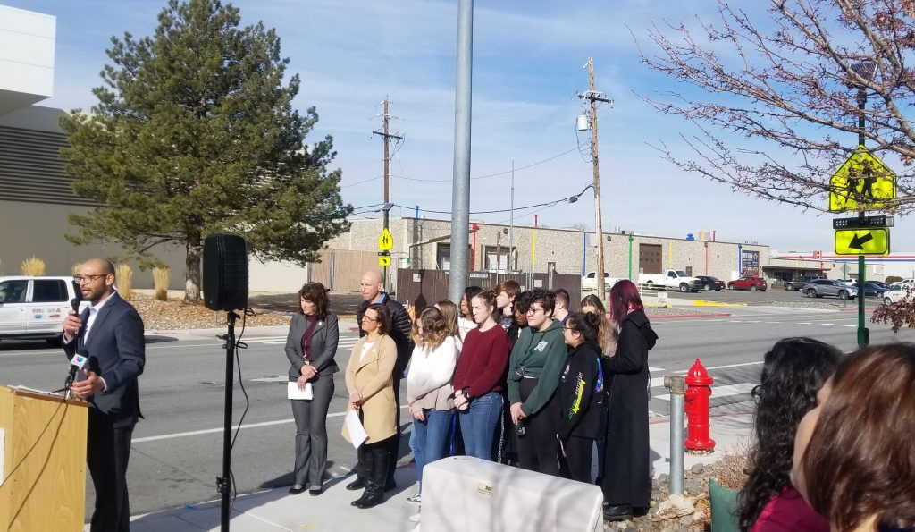 Nevada high school boosts safety with new RRFB crosswalk - Carmanah ...