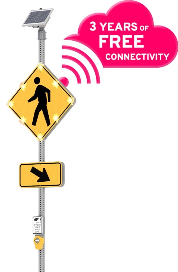 LED Flashing Crosswalk Signs | LED Enhanced Signs | Carmanah