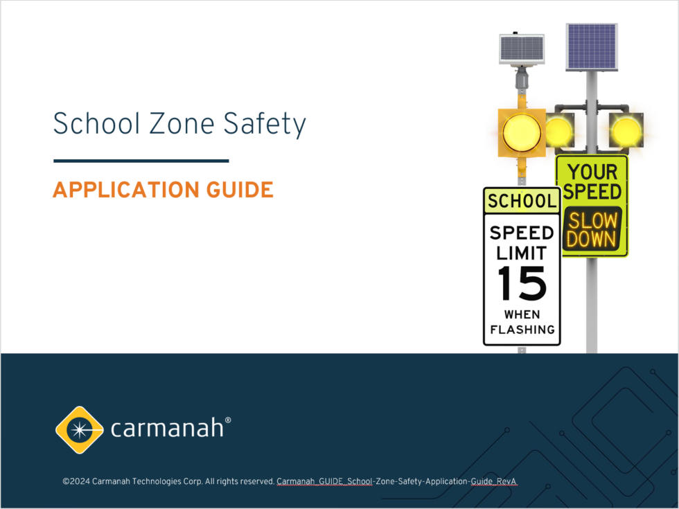 Solar School Zone Flashing Beacons & Warning Signs | Carmanah