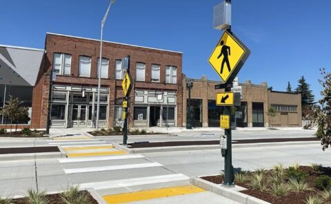 LED Flashing Crosswalk Signs | LED Enhanced Signs | Carmanah