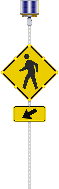 LED Flashing Crosswalk Signs | LED Enhanced Signs | Carmanah