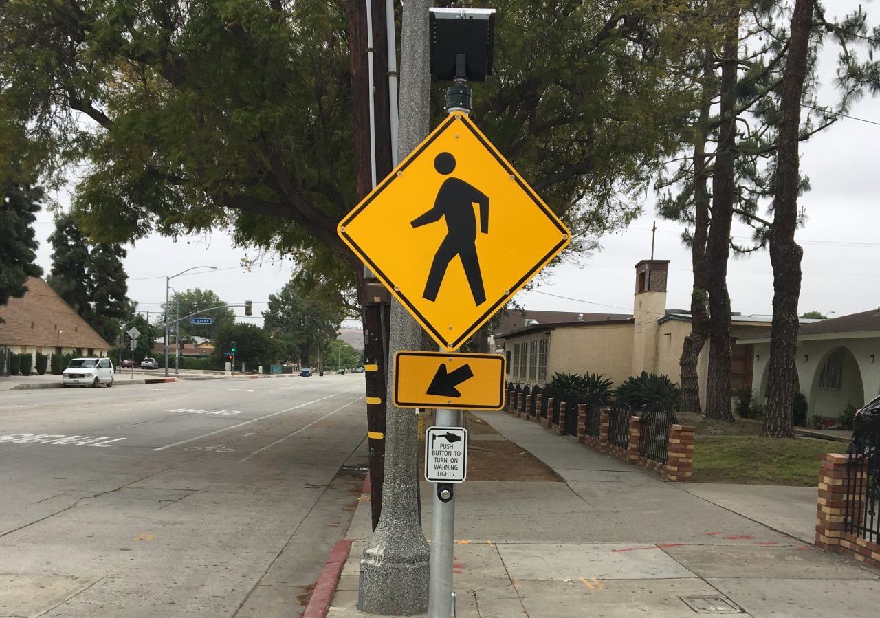 LED Flashing Crosswalk Signs | LED Enhanced Signs | Carmanah