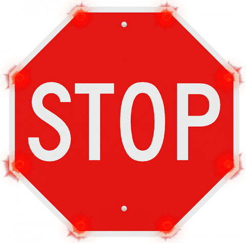 24-Hour Solar Flashing Beacon | Stop & Warning Signs - R247-E | Carmanah