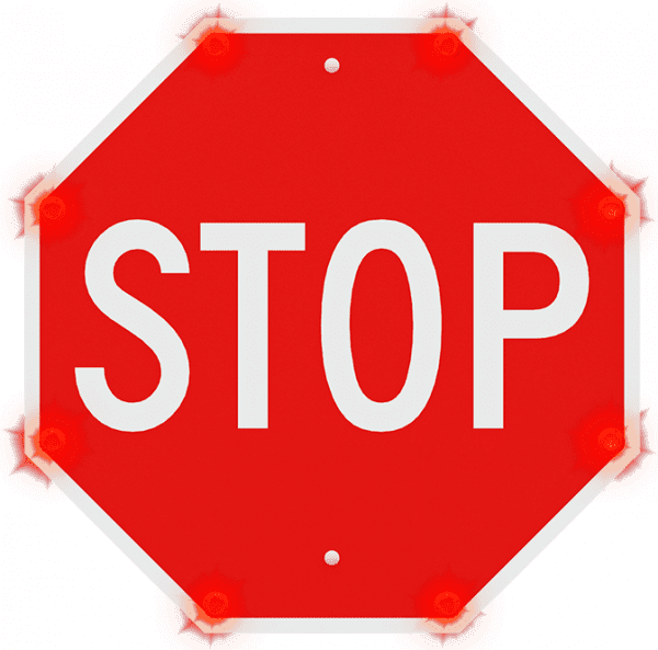 24-Hour Solar Flashing Beacon | Stop & Warning Signs - R247-E | Carmanah